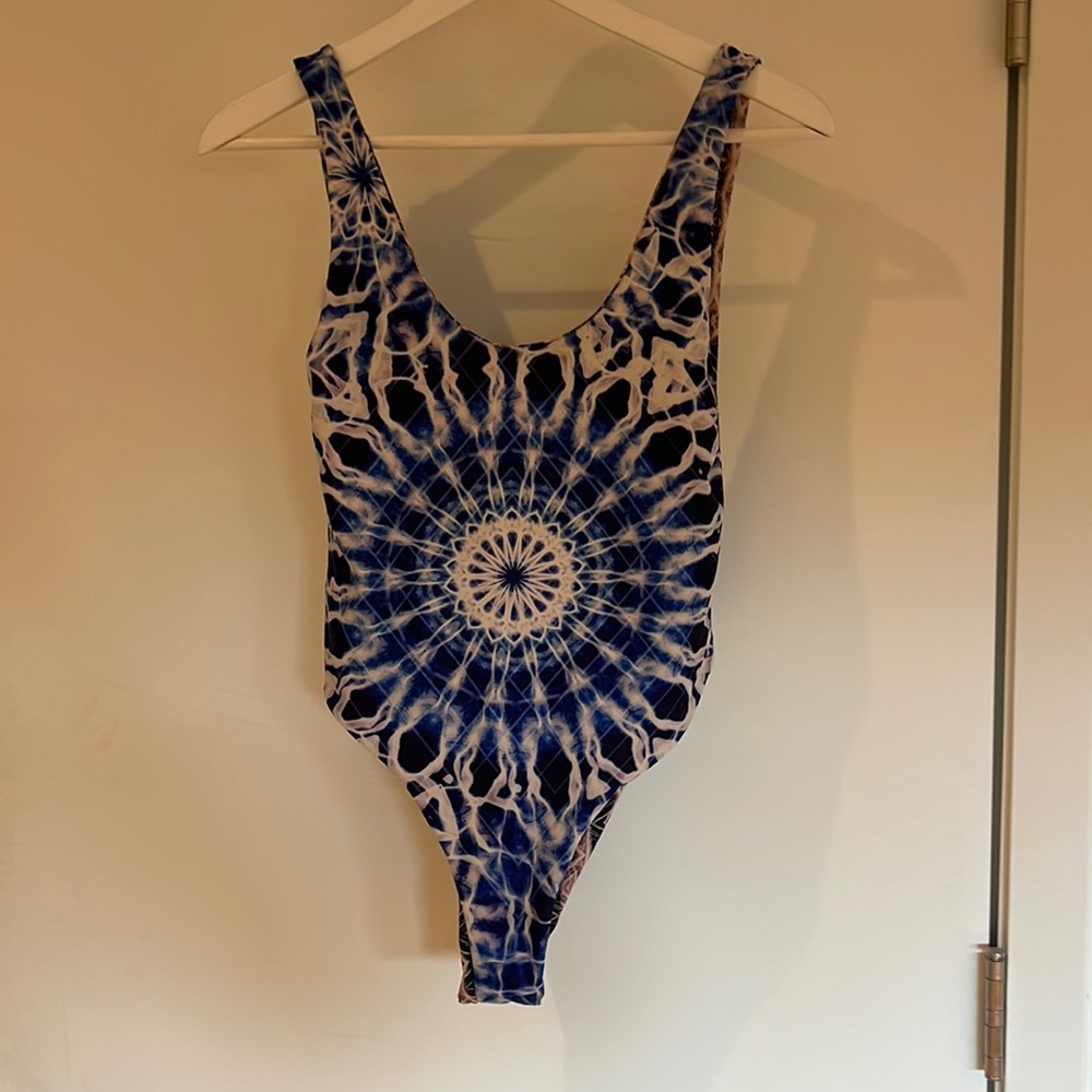 Wolven Threads High Cut Festival Bodysuit Bathing Sui… - Gem